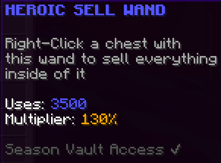 Survival - Items | ManaCube Official Wiki